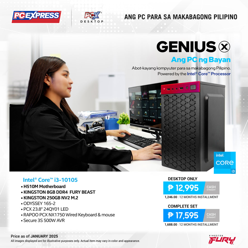 PCX LFH GENIUS (X) Intel® Core™ i3 Desktop Package – PC Express