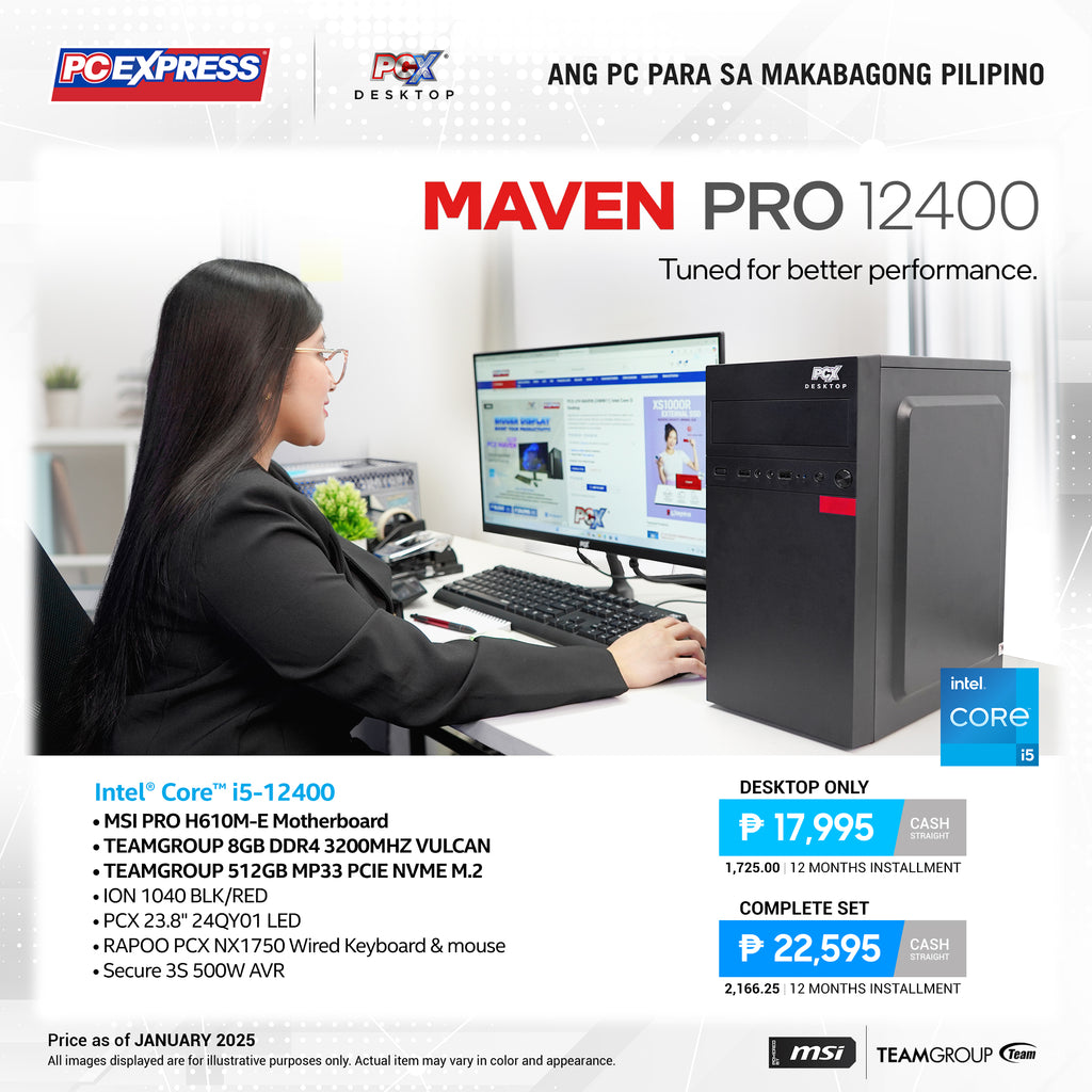 PCX LFH MAVEN (PRO 12400) Intel® Core™ i5 Desktop Package – PC Express