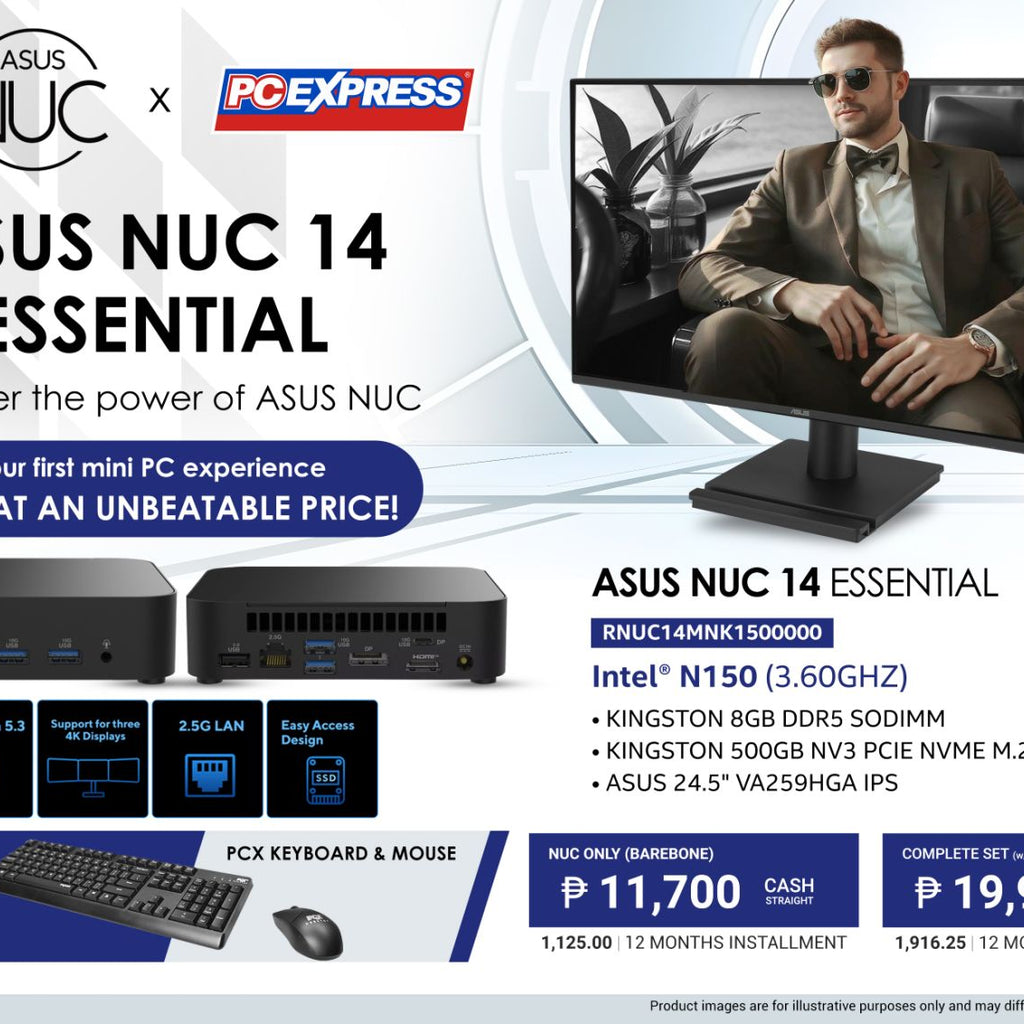 ASUS NUC 14 ESSENTIAL - (RNUC14MNK1500000) Intel® N150 Mini Desktop – PC Express
