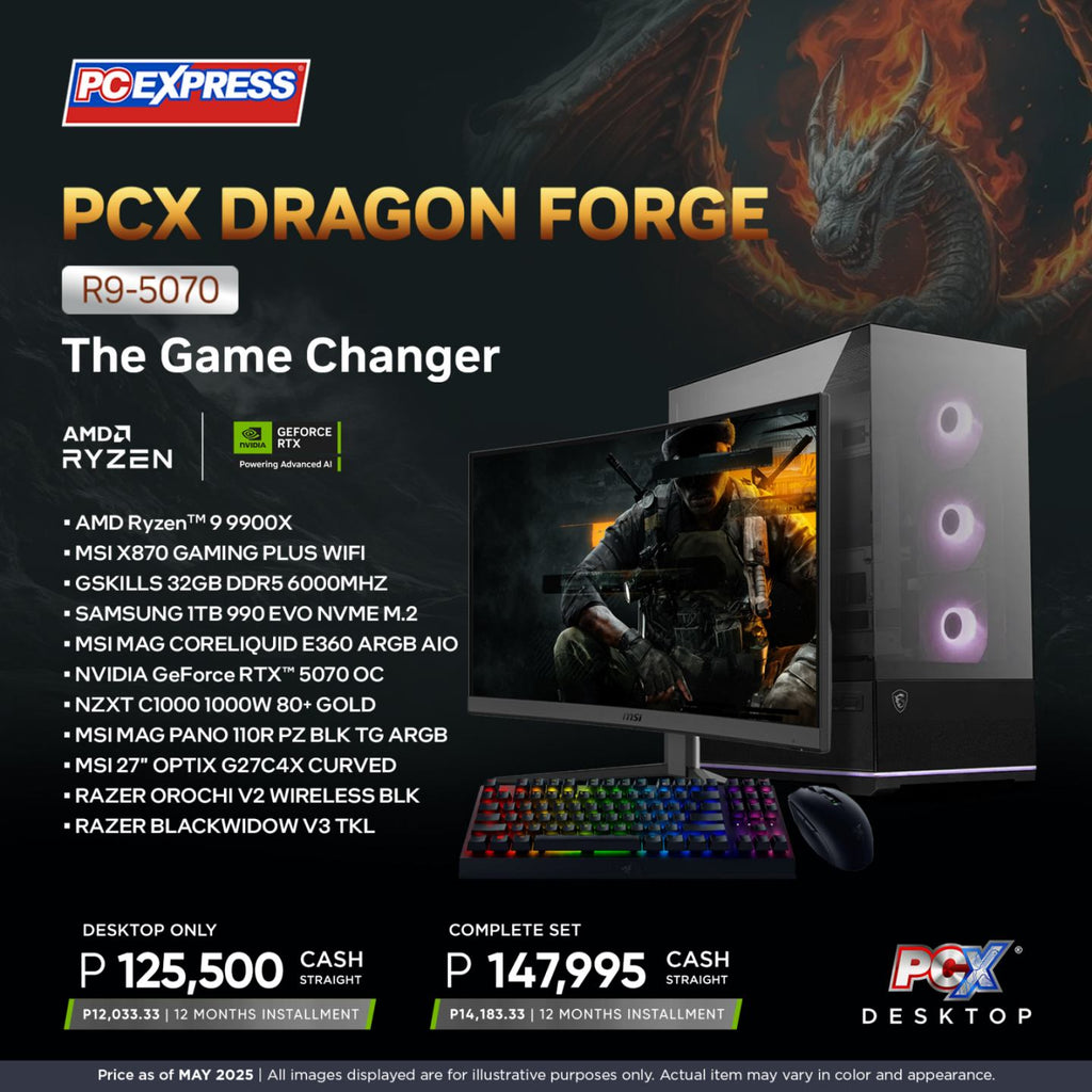 PCX GFH DRAGON FORGE (R9-5070) AMD Ryzen™ 9 Gaming Desktop – PC Express