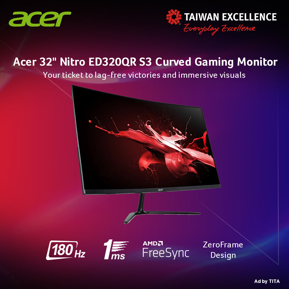 Acer Nitro 32-inch Curved Monitor Now Only ₱10,700 – PC Express