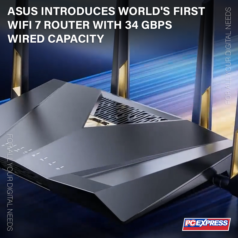ASUS Introduces World's First WiFi 7 Router with 34 Gbps Wired Capacit ...