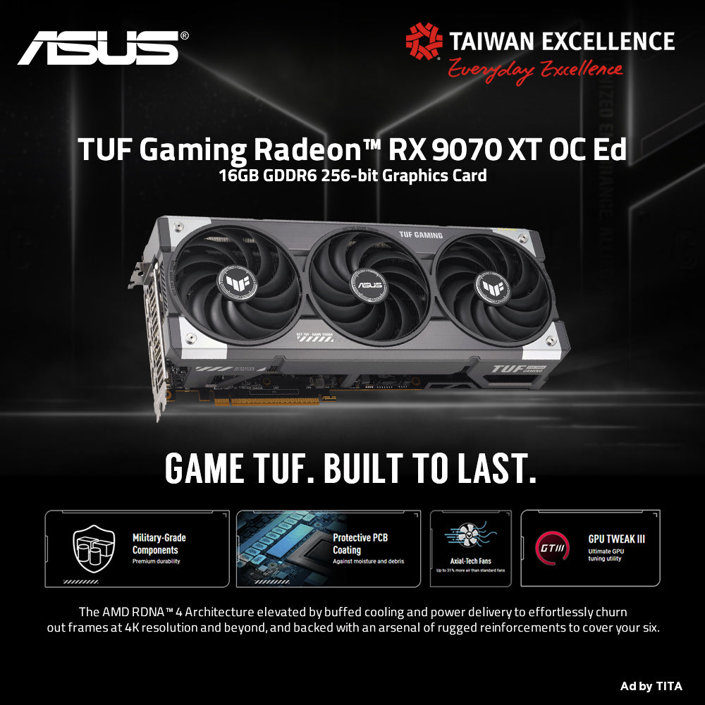 Power Up Your Play & Edits with the ASUS TUF RX 9070 XT OC Edition – PC ...