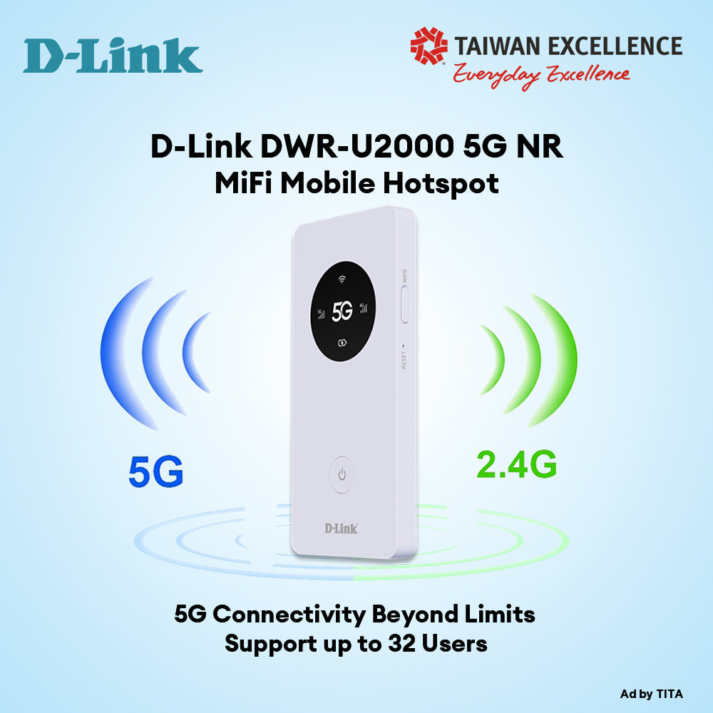Unleash 5G Freedom Anywhere with the D-Link DWR-U2000 MiFi Hotspot ...