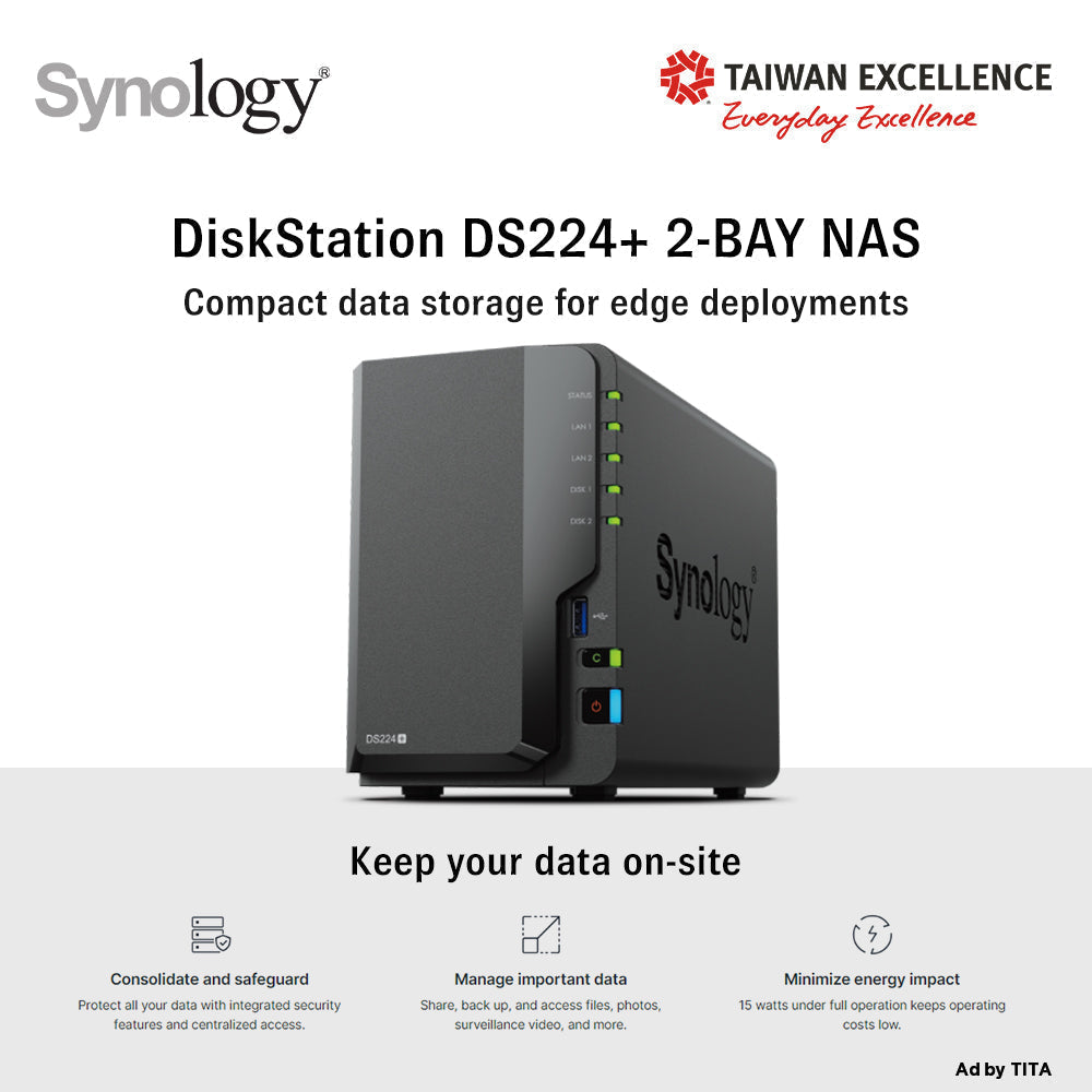 Synology DiskStation DS224+ 2-BAY NAS – PC Express