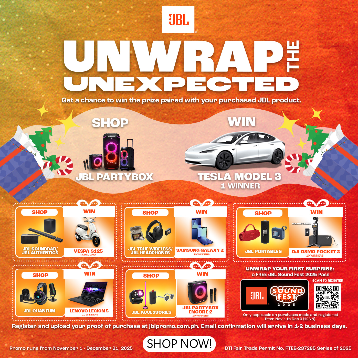 JBL Holiday Raffle Promo 2025! – PC Express