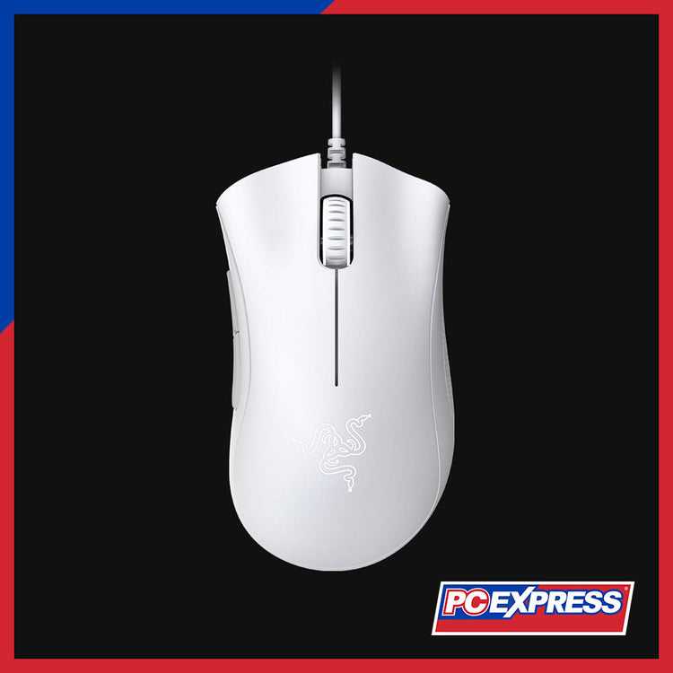 RAZER DeathAdder Essential Gaming Mouse (White) – PC Express
