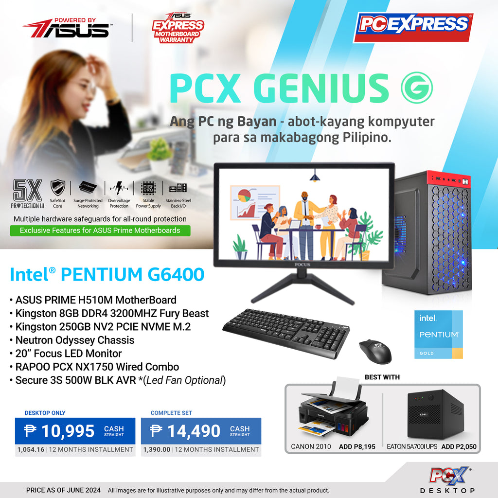 PCX LFH GENIUS G Intel® Pentium G6400 Desktop Package - Powered By ASU ...