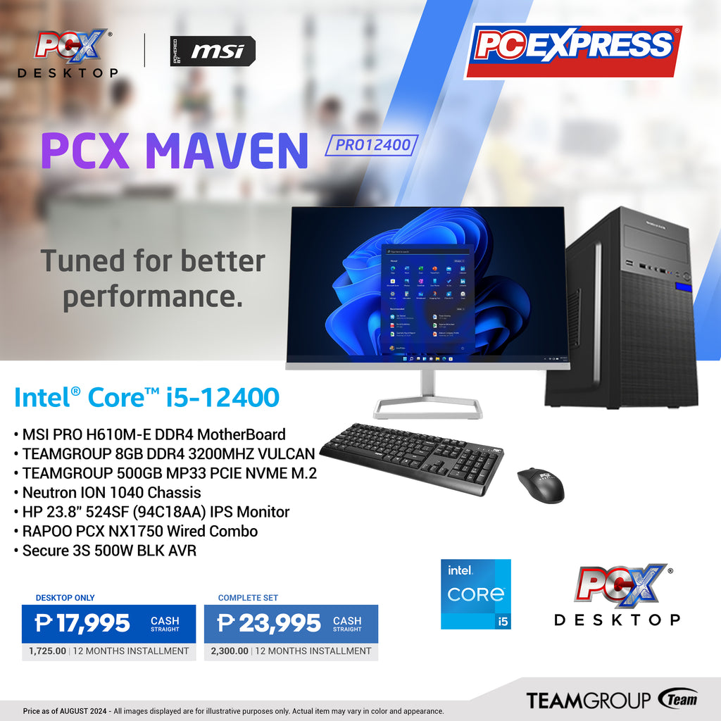 PCX LFH MAVEN (PRO 12400) Intel® Core™ i5 Desktop Package – PC Express