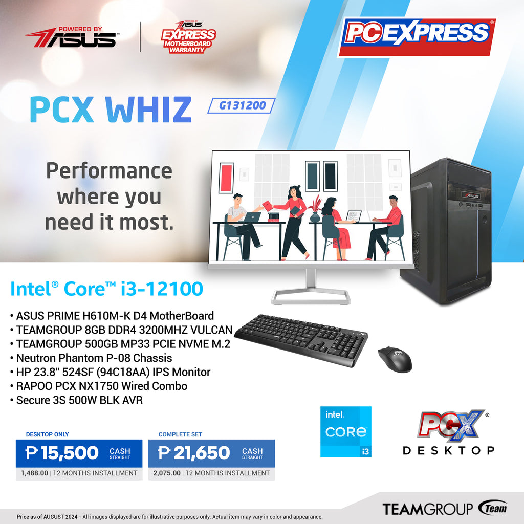 PCX LFH WHIZ (GI31200) Intel® Core™ i3 Desktop Package - Powered By AS ...