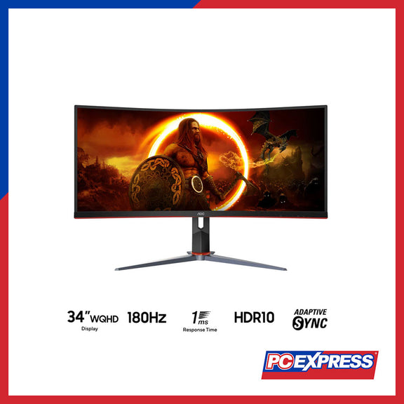 AOC 34" CU34G2XP Curved Gaming Monitor – PC Express