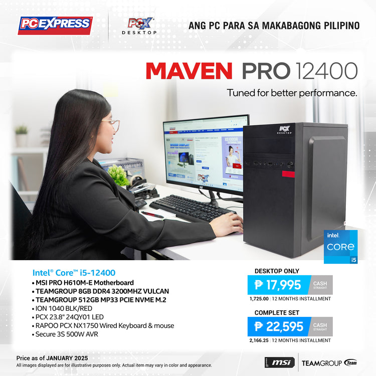 PCX LFH MAVEN (PRO 12400) Intel® Core™ i5 Desktop Package – PC Express