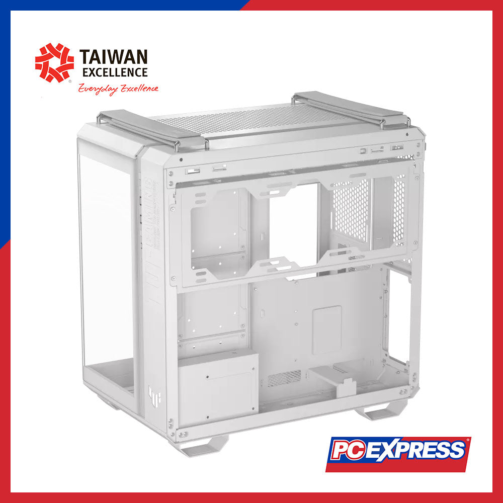 ASUS TUF Gaming GT502 Horizon Mid Tower PC Case - White – PC Express