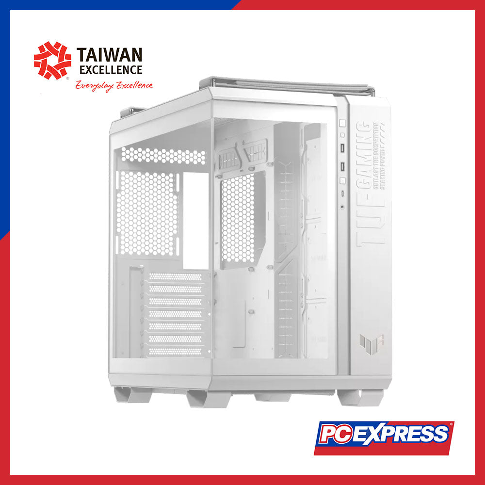 ASUS TUF Gaming GT502 Horizon Mid Tower PC Case - White – PC Express