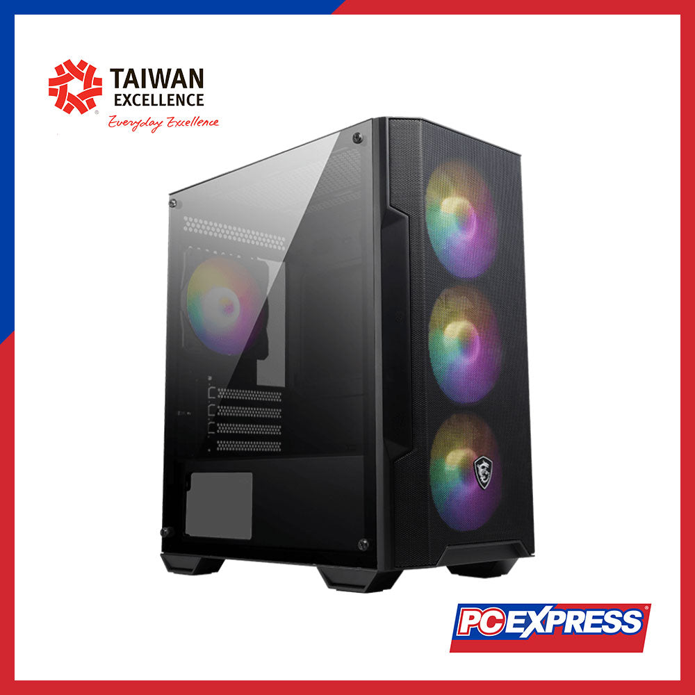 MSI MAG FORGE M100A ARGB Tempered Glass Chassis (Black) – PC Express
