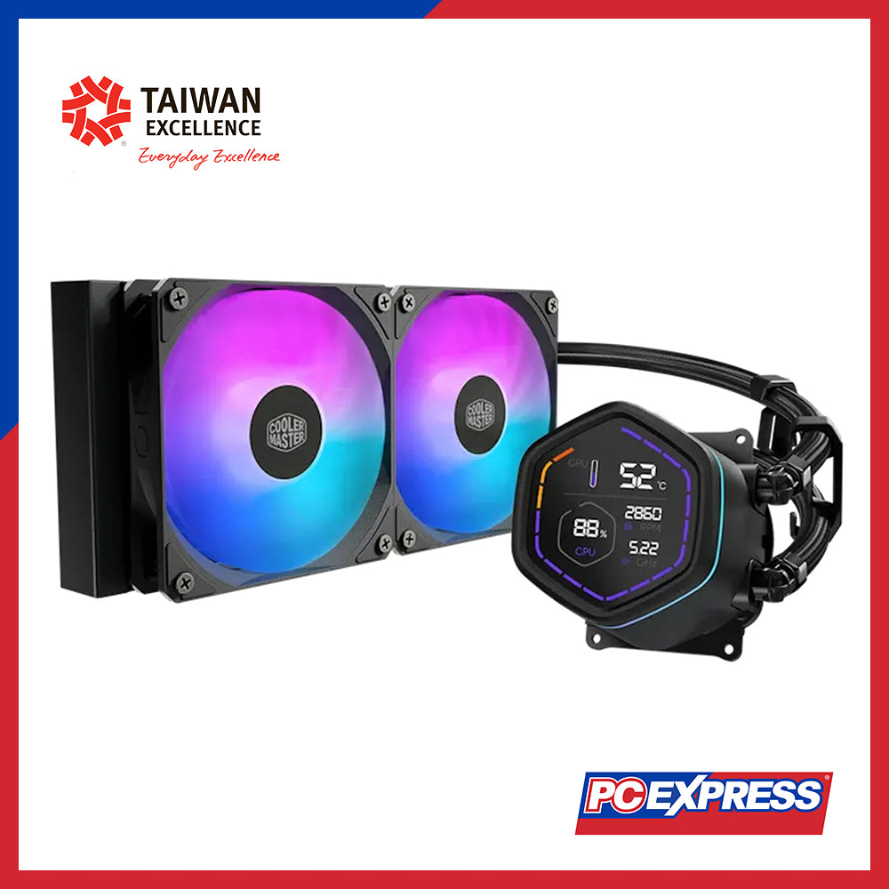 COOLER MASTER Master Liquid Core Nex Digital 240 (MLX-D24M-A18PA-RD) A ...