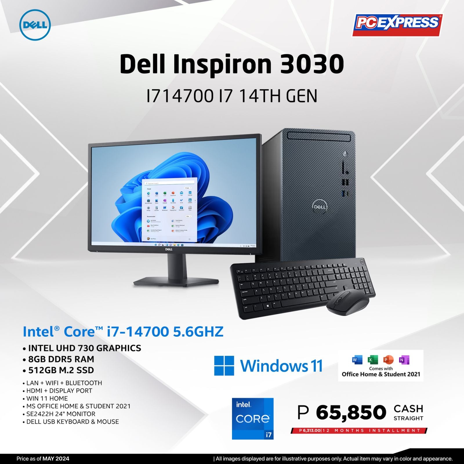 DELL Inspiron 3030 i714700 Intel® Core™ i7 Desktop Package – PC Express