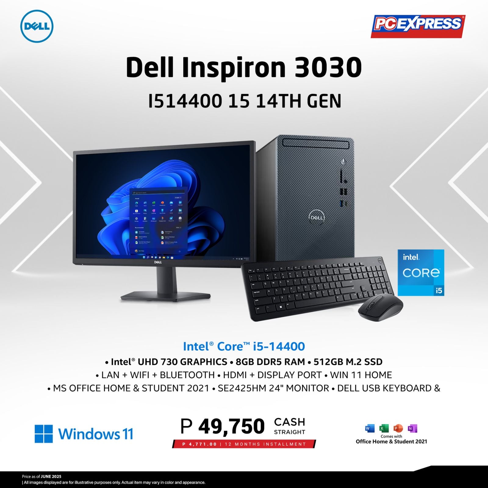 DELL Inspiron 3030 i514400 Intel® Core™ i5 Desktop Package – PC Express