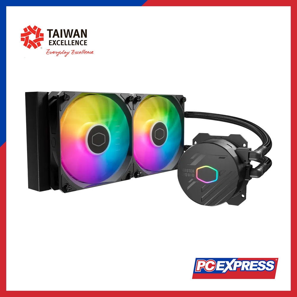 COOLER MASTER MasterLiquid 240L Core ARGB CPU Cooler Fan – PC Express