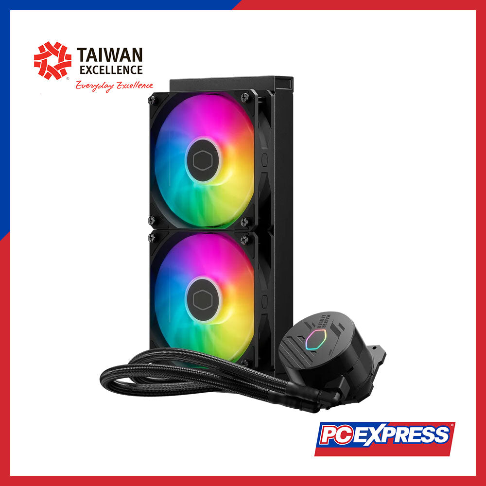 COOLER MASTER MasterLiquid 240L Core ARGB CPU Cooler Fan – PC Express