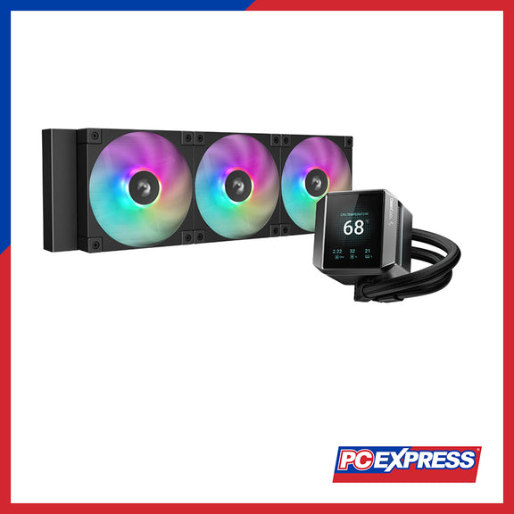DEEPCOOL MYSTIQUE 360 ARGB W/ LCD SCREEN CPU Cooler Fan - Black – PC ...