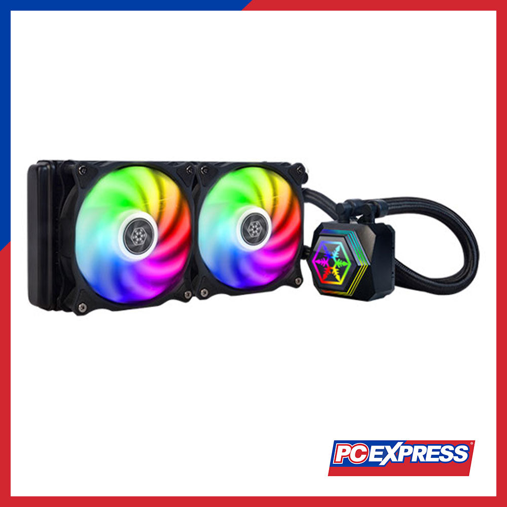 SILVERSTONE PERMAFROST 240 ARGB (PF240-ARGB / V2 ) All-In-One CPU Liqu ...