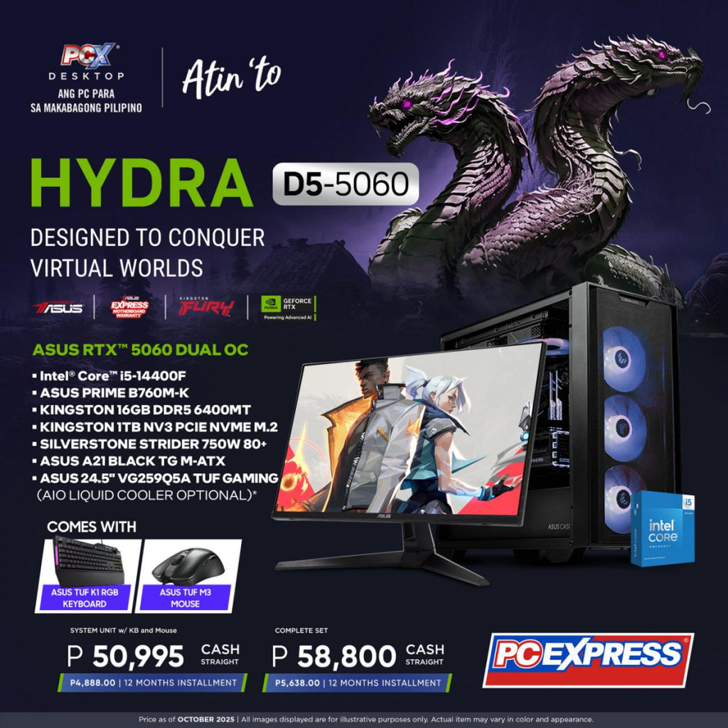 PCX GFH HYDRA (D5-5060) Gaming Desktop - Powered By ASUS – PC Express