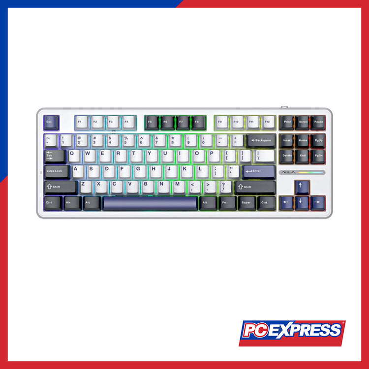 AULA F87 STAR TREK Wired Mechanical Gaming Keyboard - White – PC Express