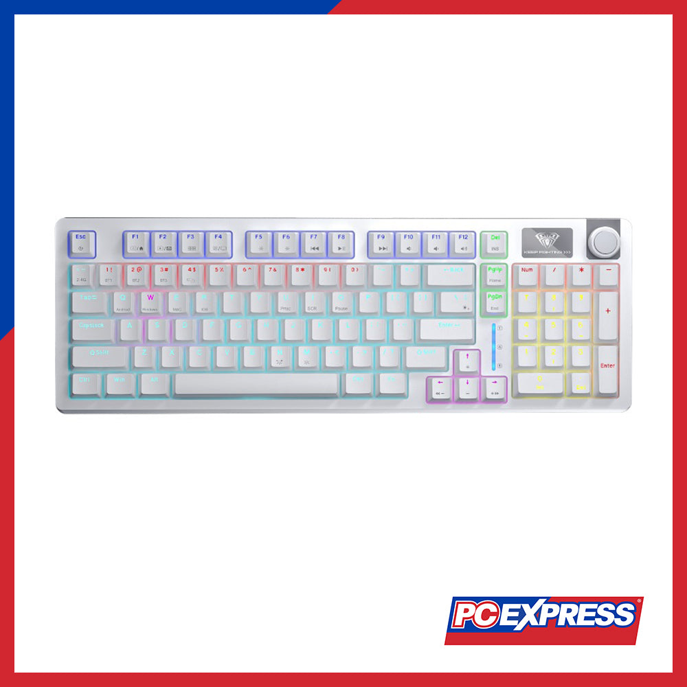 AULA S98 RGB Mechanical Gaming Keyboard - White – PC Express