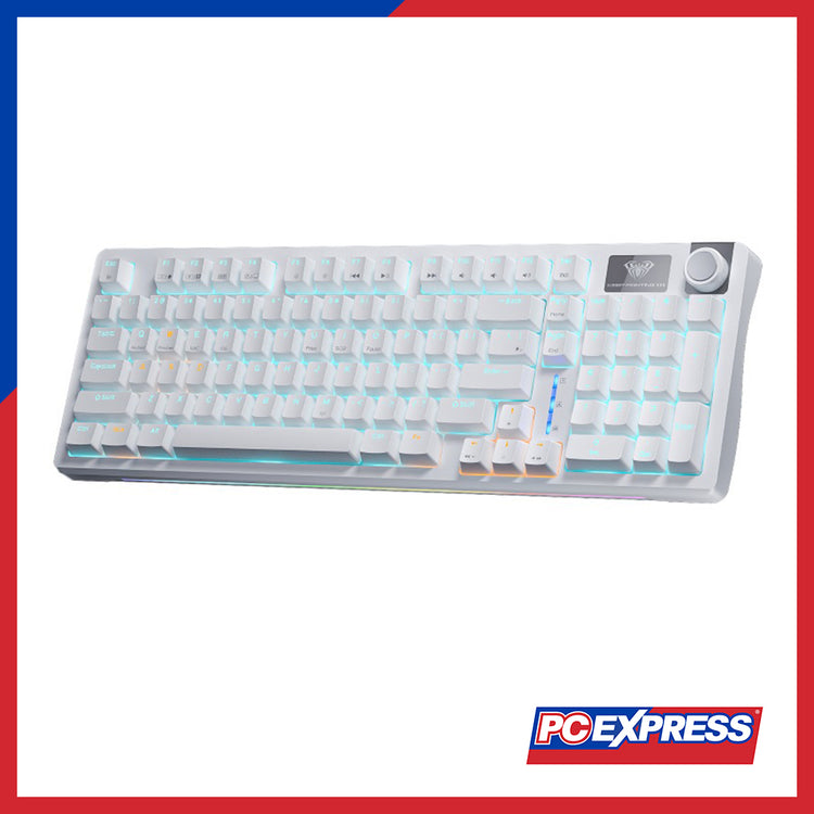 AULA S98 RGB Mechanical Gaming Keyboard - White - Blue Switch – PC Express