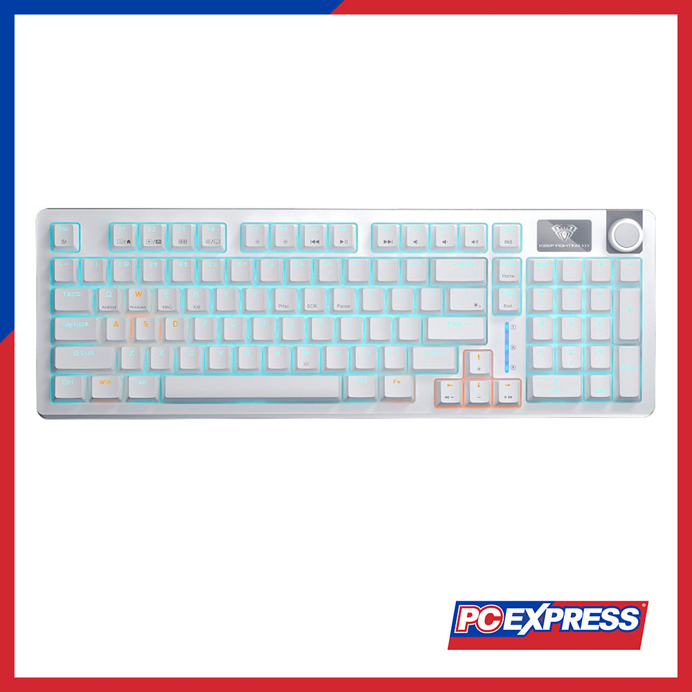 AULA S98 RGB Mechanical Gaming Keyboard - White – PC Express