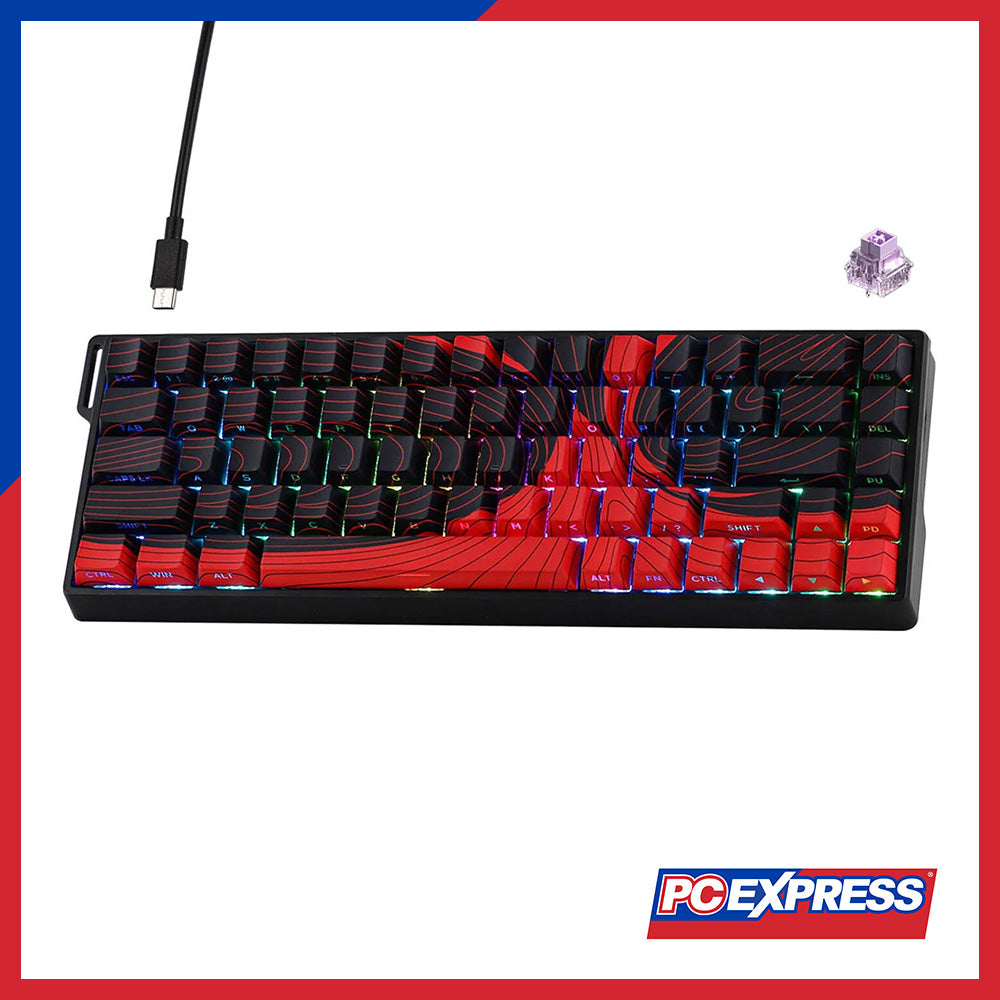 AULA WIN 68 HE Max Wired Magnetic Switch Gaming Keyboard - Black/Red ...