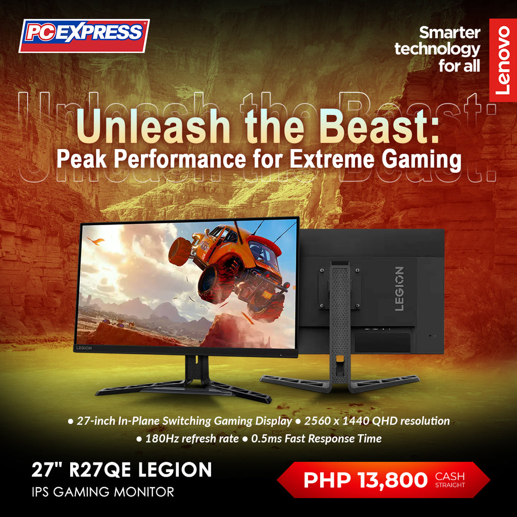 LENOVO 27" R27QE Legion Gaming IPS Monitor – PC Express