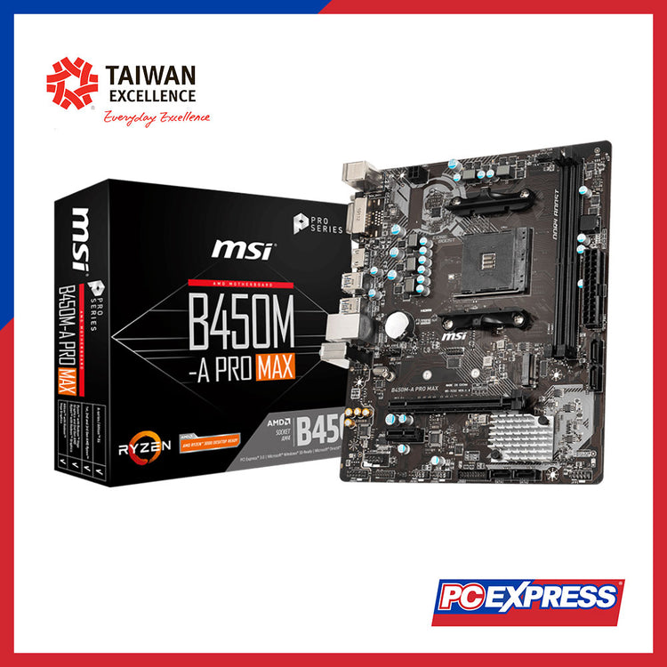 MSI B450M-A PRO MAX mATX Motherboard – PC Express
