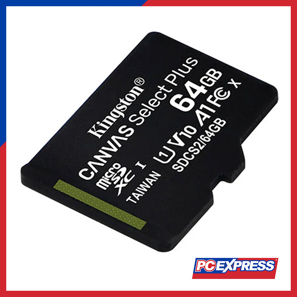 KINGSTON Canvas Select Plus Micro SD (SDCS2/64GB) 100MB/S With Adapter ...