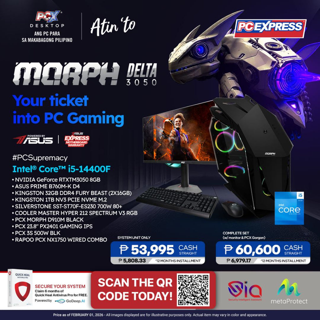 PCX GFH MORPH DELTA (3050) Intel® Core™ i5 Desktop - Powered By ASUS ...