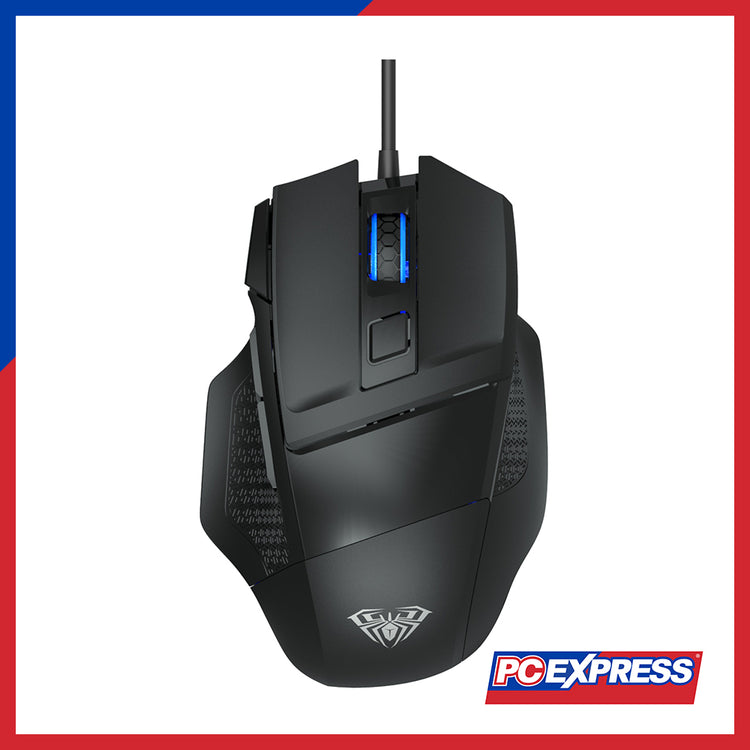 AULA S12 Optical Rainbow Wired Gaming Mouse - Black – PC Express