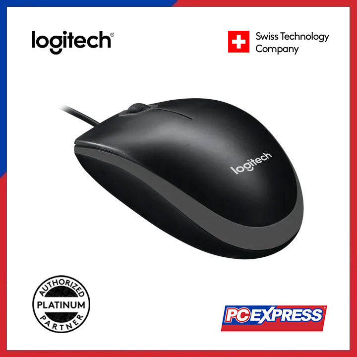 LOGITECH B100 OPTICAL USB Mouse (Black) – PC Express
