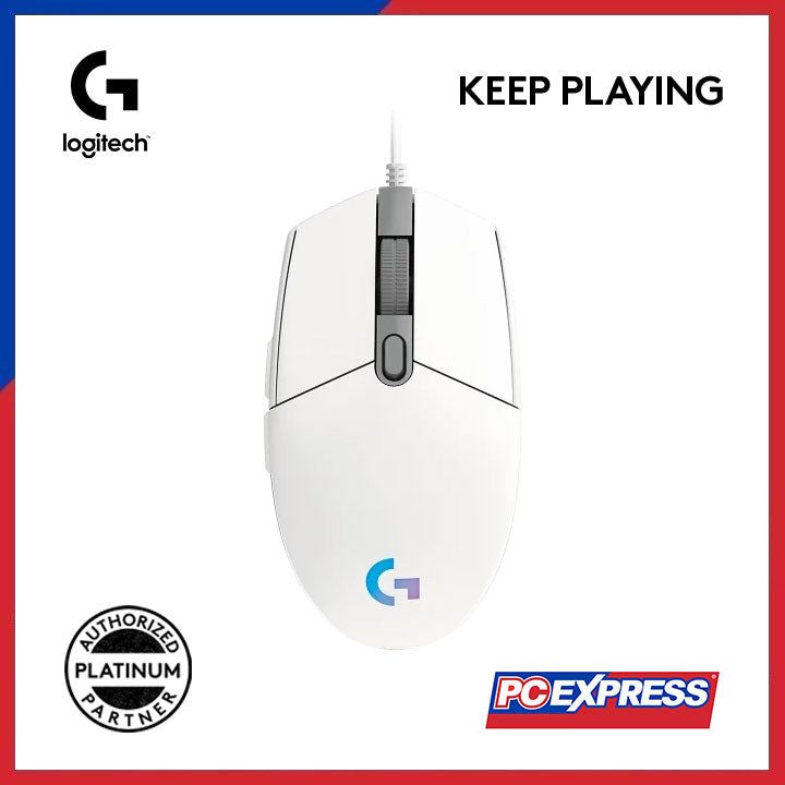 LOGITECH G102 LIGHTSYNC RGB GAMING MOUSE (WHITE) – PC Express