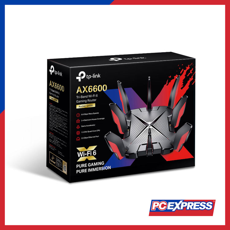 TP-LINK Archer GX90/AX6600 Tri-Band WI-FI 6 Gaming Router – PC Express
