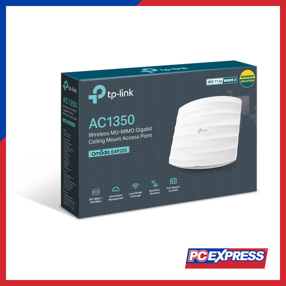 TP-LINK Omada EAP225 AC1350 Ceiling Mount Dual-Band Wi-Fi Access Point ...
