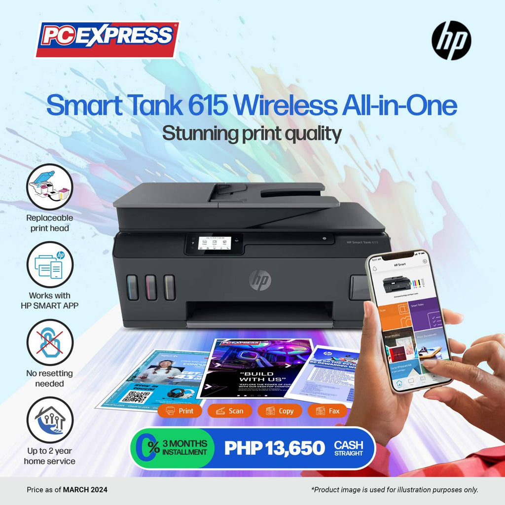 HP SMART TANK 615 ADF Wireless All-in-One Printer – PC Express