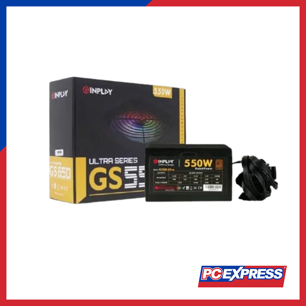 INPLAY GS550 Ultra 80+ Bronze Non-Modular Power Supply – PC Express