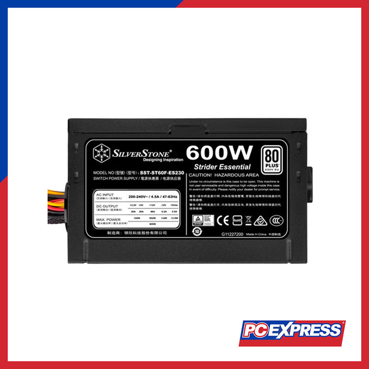 SILVERSTONE SST-ST60F-ES230 600W 80+ True Rated Power Supply – PC Express