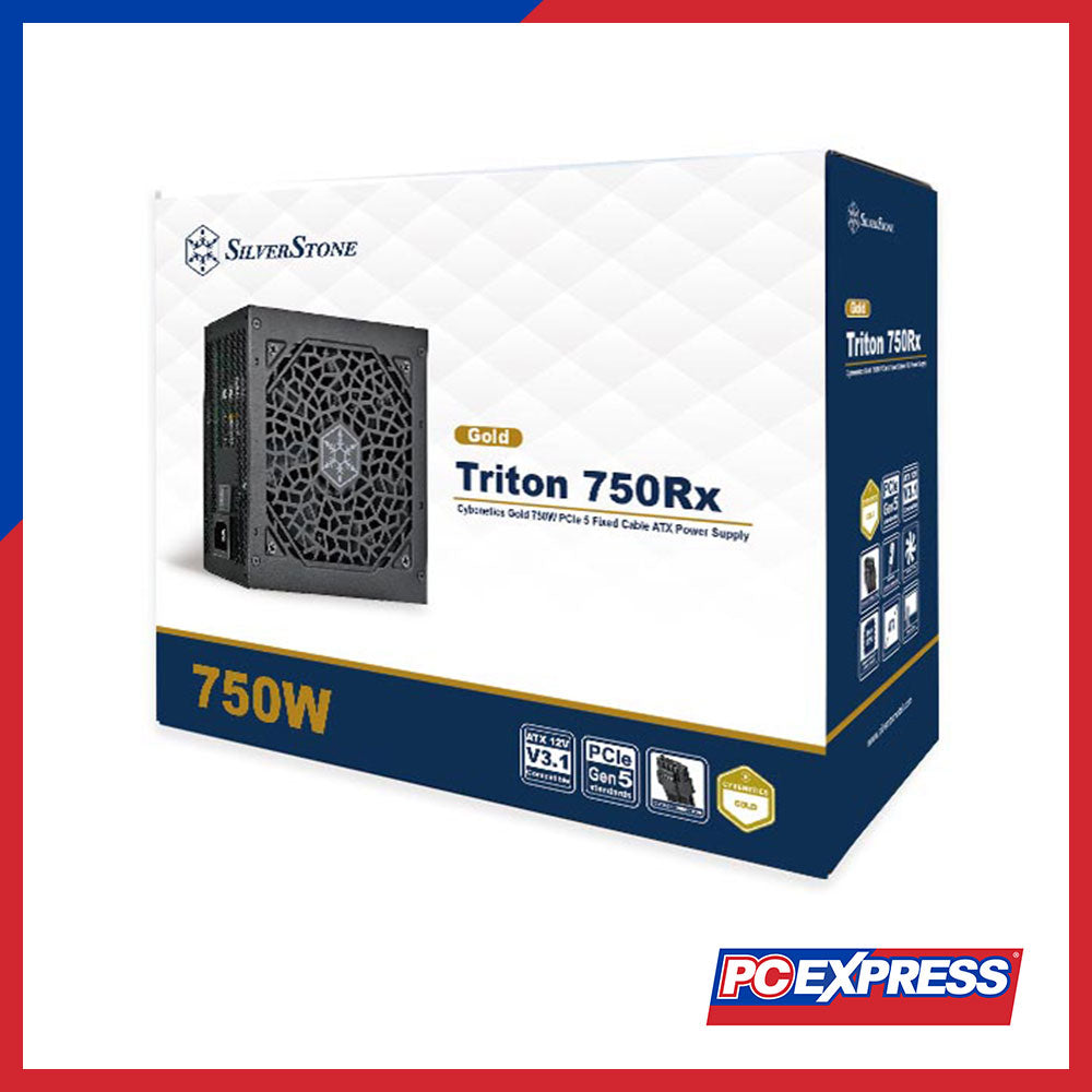 SILVERSTONE Triton 750Rx 750W Cybenetics 80+ Gold Non-Modular Power Su ...