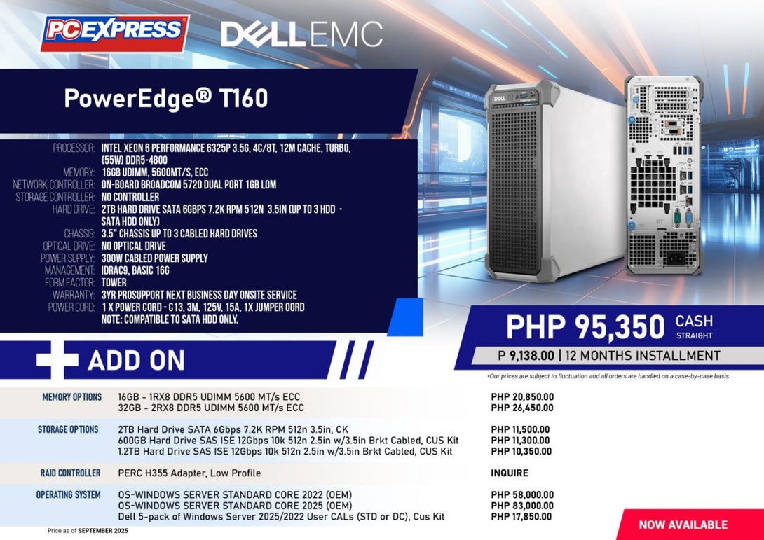 DELL EMC PowerEdge® T160 Tower Server – PC Express