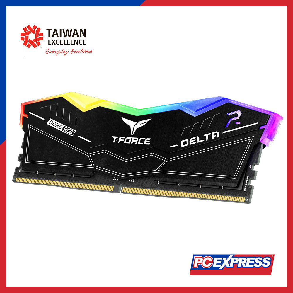 TEAM 32GB (2x16GB) DDR5 6000MHz TFORCE DELTA RGB Black (FF3D532G6000HC ...