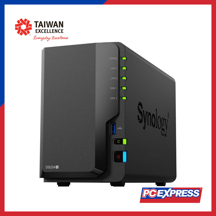 SYNOLOGY DiskStation DS224+ 2-BAY Network Attached Storage – PC Express