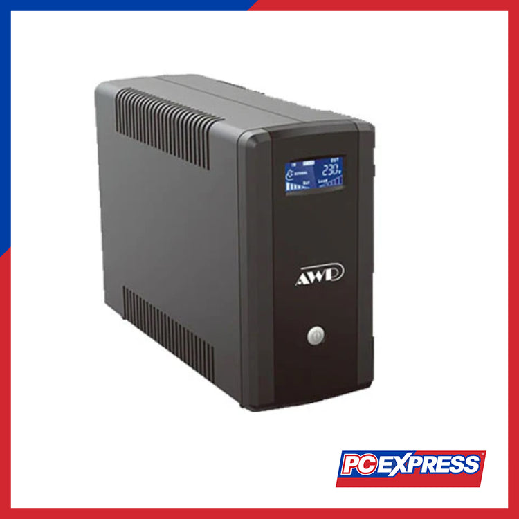 AWP WISE 1000VA PRO W/LCD UPS- Black – PC Express