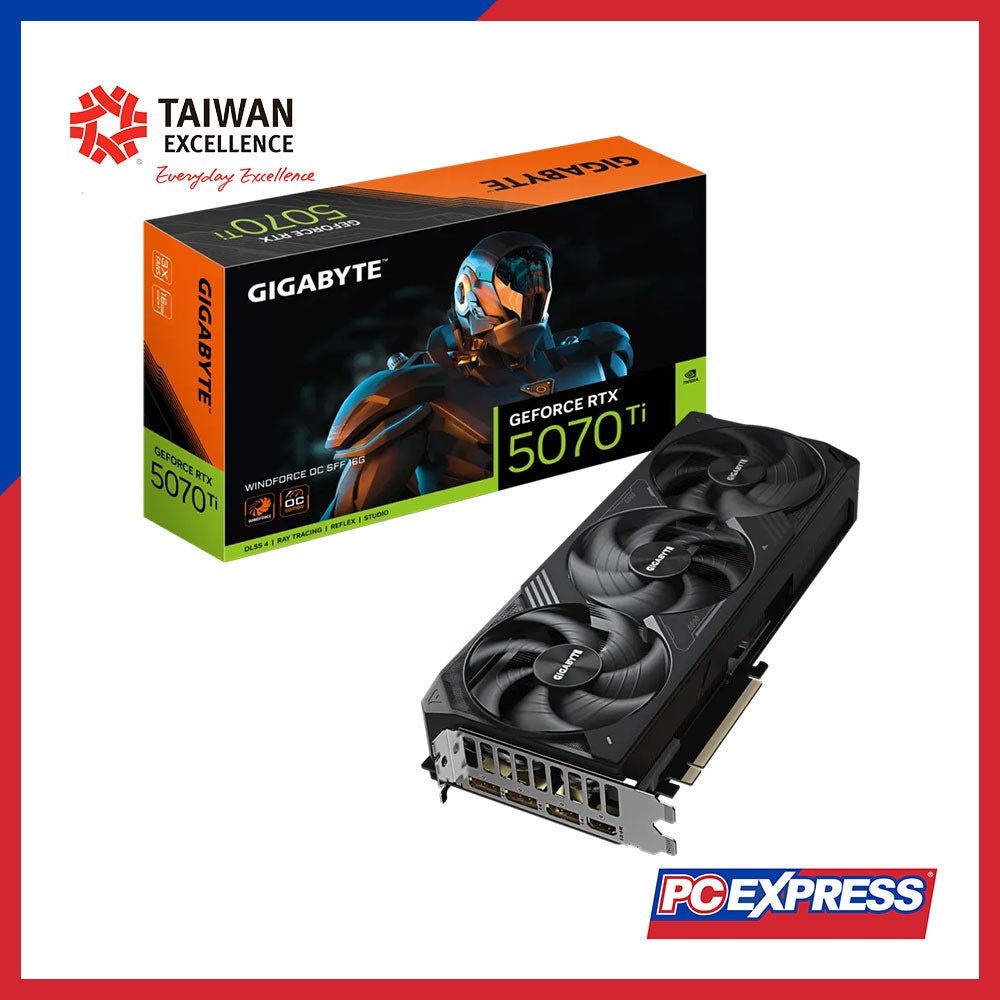 GIGABYTE GeForce RTX™ 5070 Ti WINDFORCE OC SFF 16GB GDDR7 256-bit Grap ...